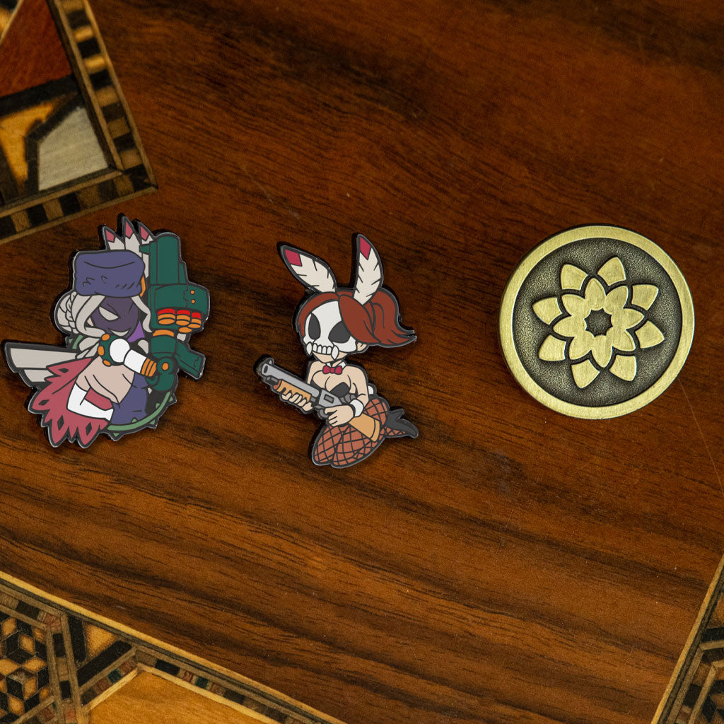 Skullgirls Black Dahlia Pin Set Eighty Sixed 3634