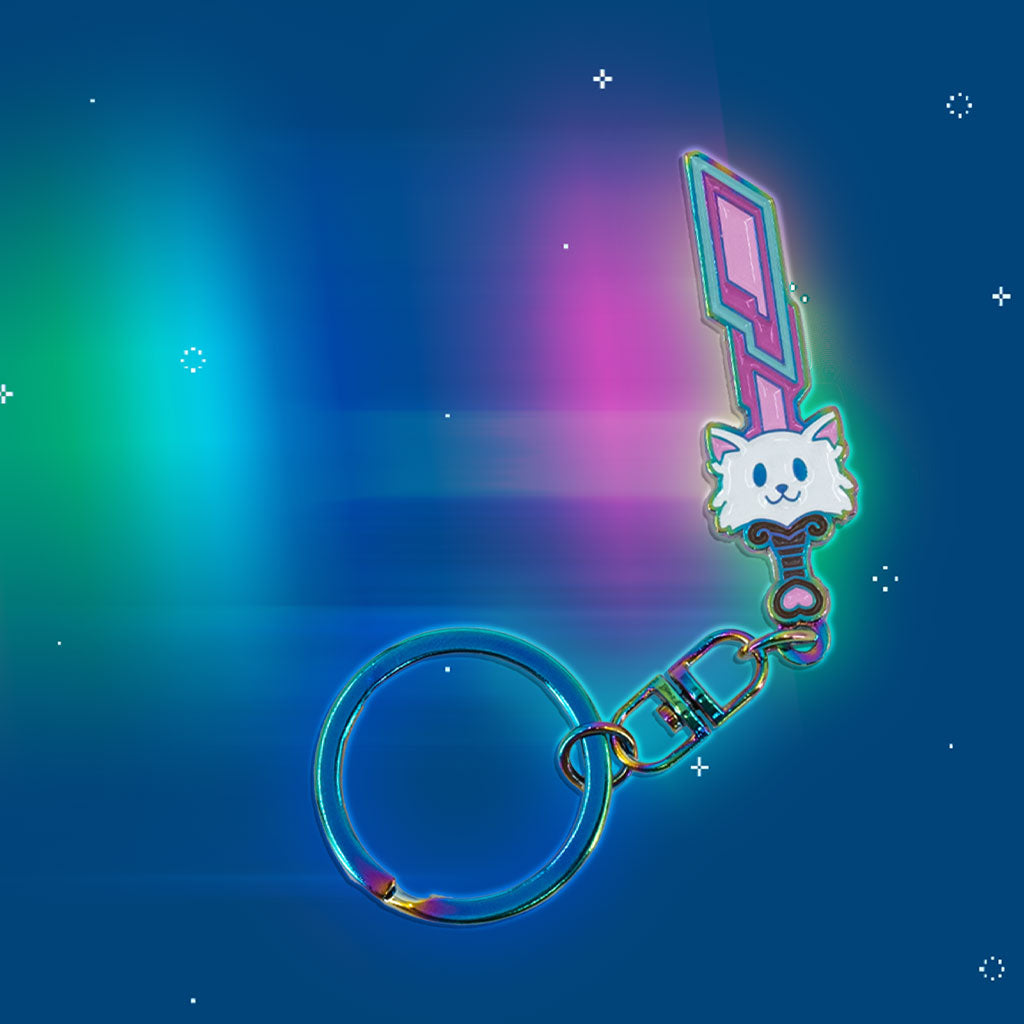 Terraria - Meowmere Keychain - Eighty Sixed