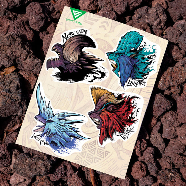 Monster Hunter - New World Sticker Sheets - Eighty Sixed